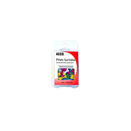 PIN ACCO P1167 CON CABEZA PLASTICA DE COLORES CON PUNTA DE METAL 1 ...